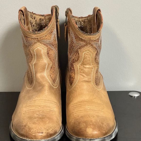 Ariat | Shoes | Ariat Billie Boots Womens Size B Brown Leather Western ...